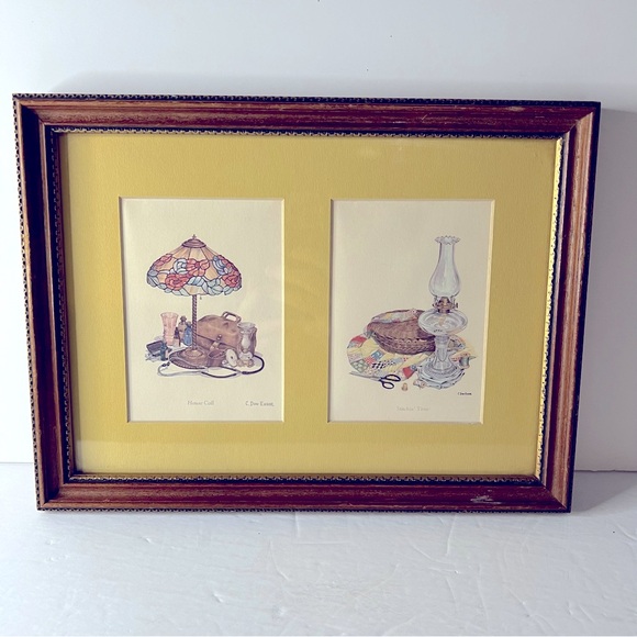 Vintage | Accents | Vtg C Don Ensor Matted And Framed Prints House Call ...